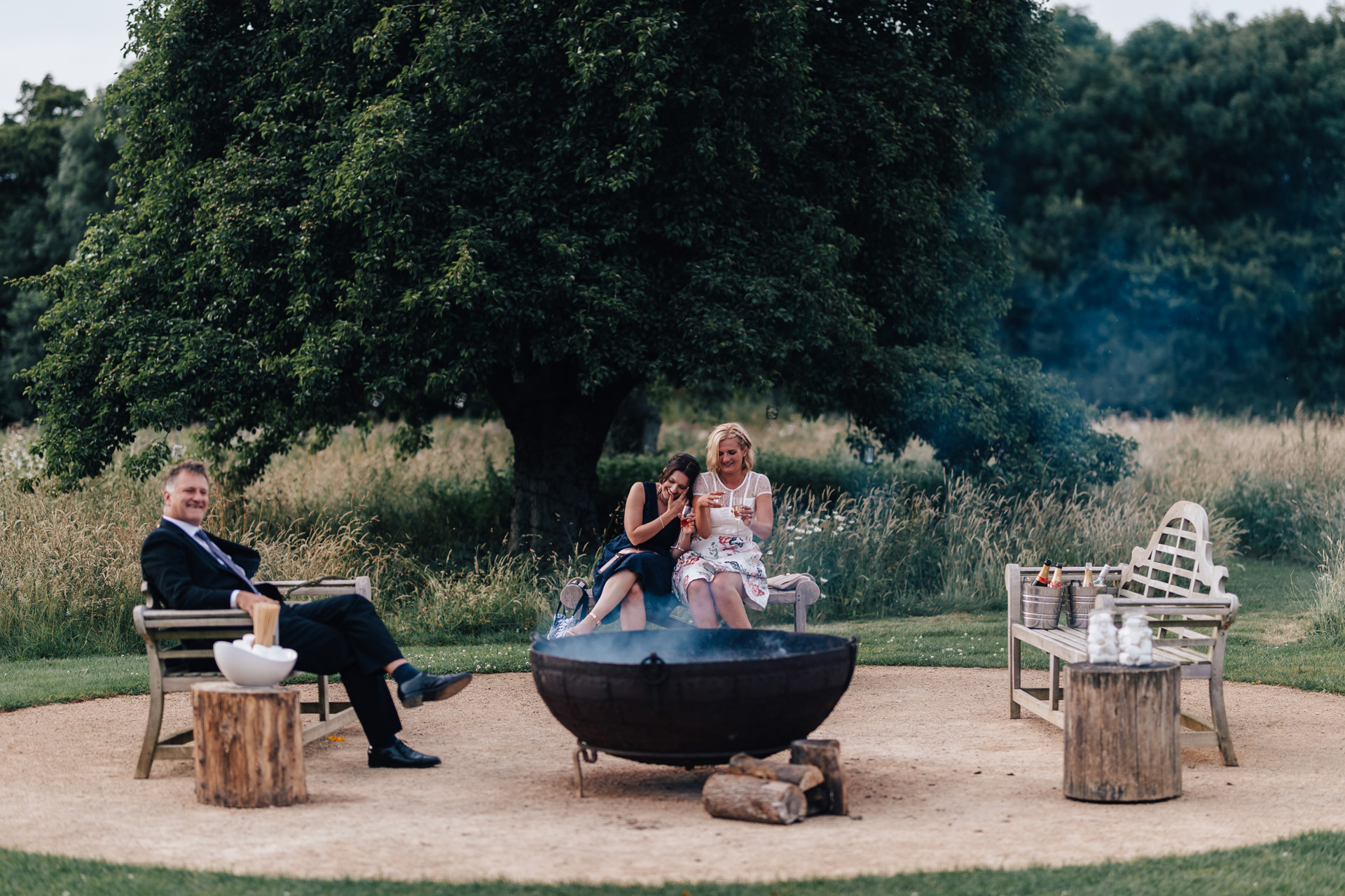 Fire Pit At Wedding Stone Fire Pit A1 Party Rental